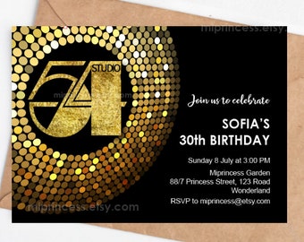 Studio 54 Invitation - Etsy