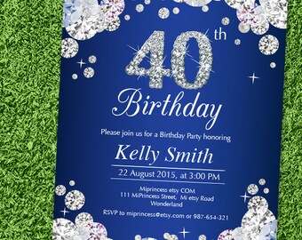 Diamond invitations | Etsy