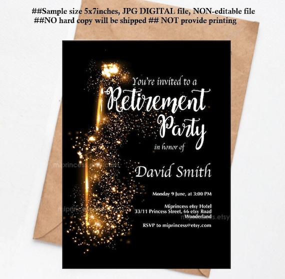 Elegant Retirement Party Invitation Sample 25+ Retirement Party