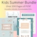 Kids Printable Summer Bundle | 2025 Summer Planner | Kids Number ...