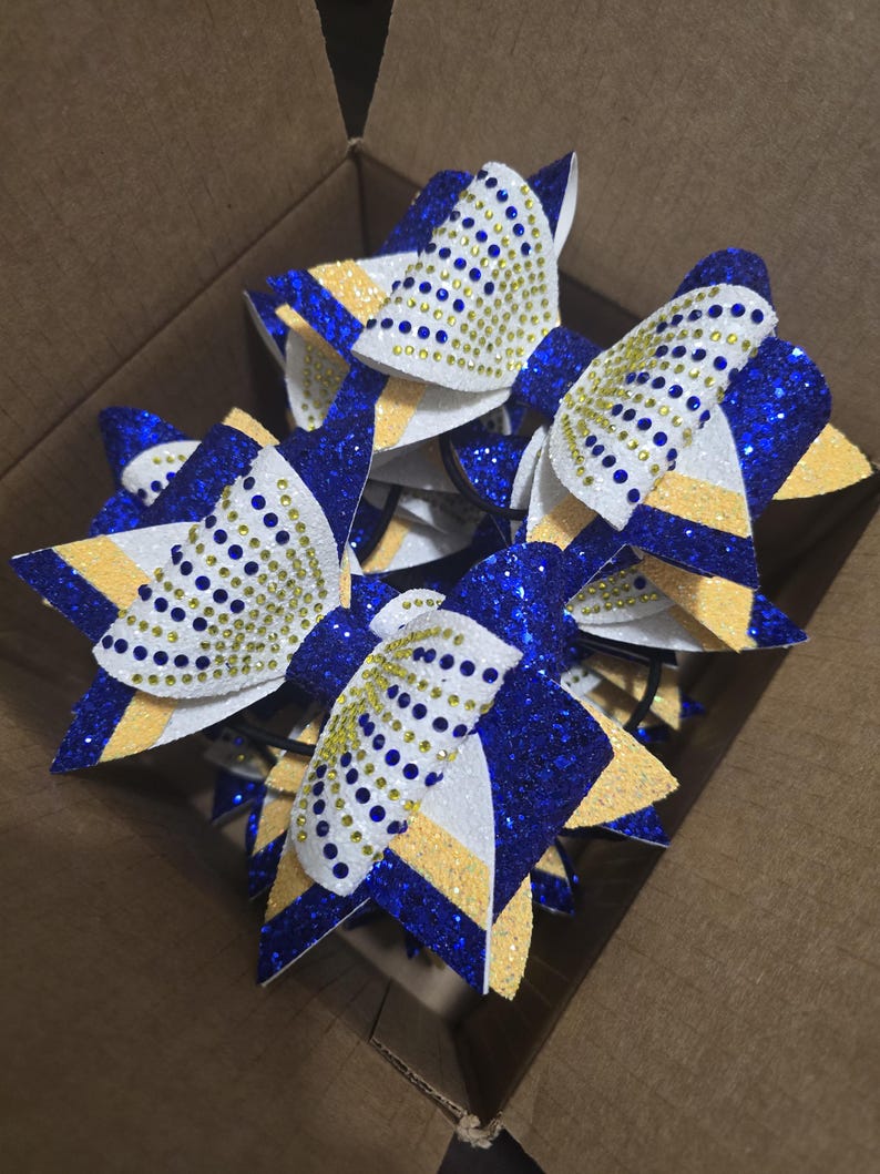 Triple Threat Competition Cheer Bows - Etsy