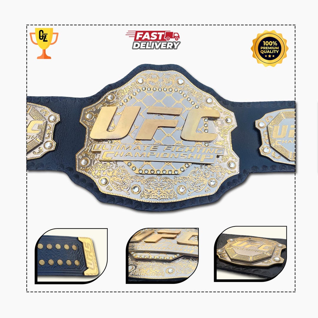 Ultimate Fighting Championship Belt | 2MM 4MM 6MM Brass 3D Double Layer ...