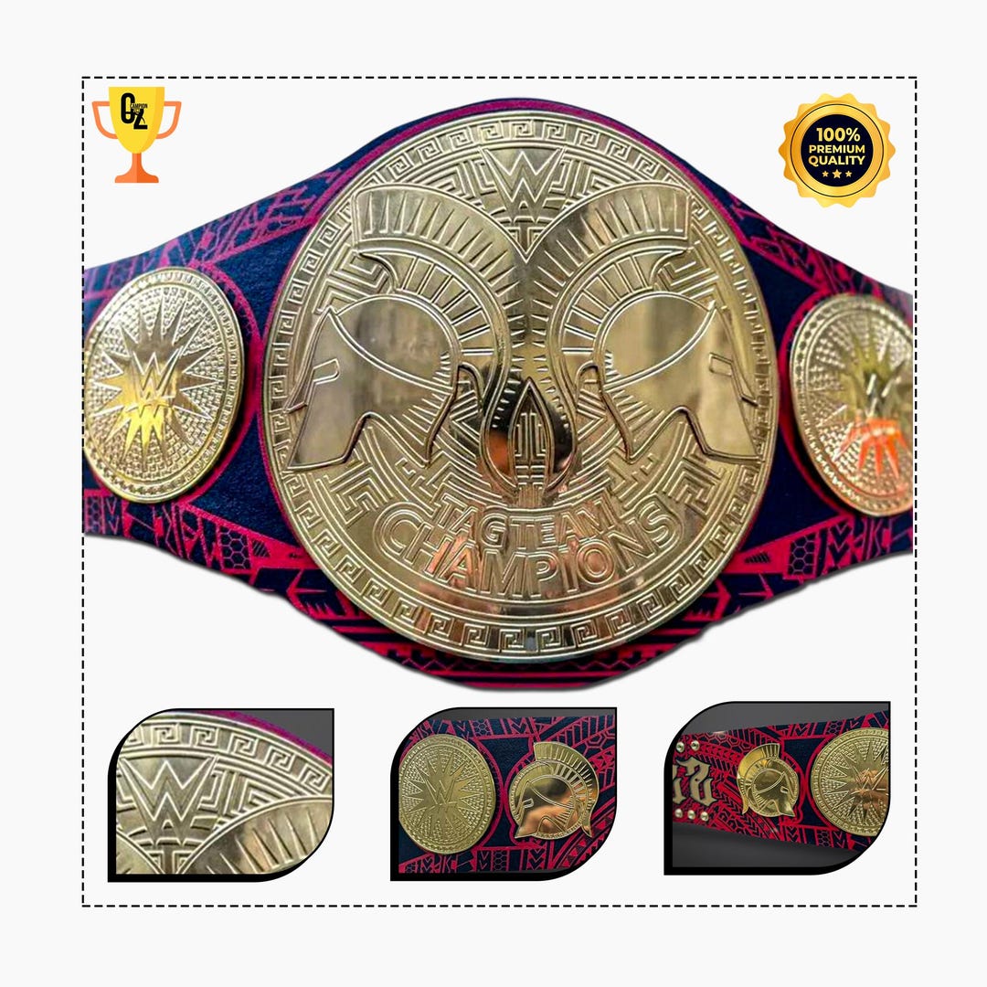 USOS Tag Team Wrestling Championship Belt | 4MM Brass Plates | Deep ...