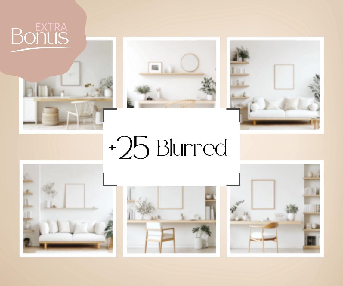 25 Boho Home Office Zoom Backgrounds: Modern Virtual Background ...