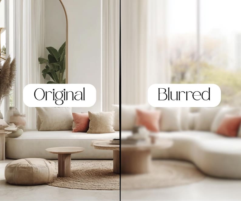 25 Warm Neutral Zoom Backgrounds: Modern Home Office (digital Download ...