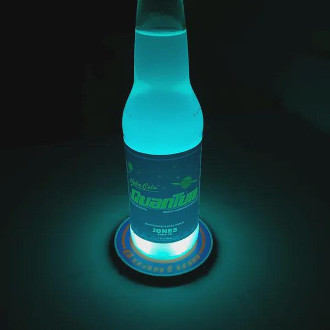 Nuka-cola Quantum LED Coaster – Fallout-inspired Glowing Drink Mat - Etsy
