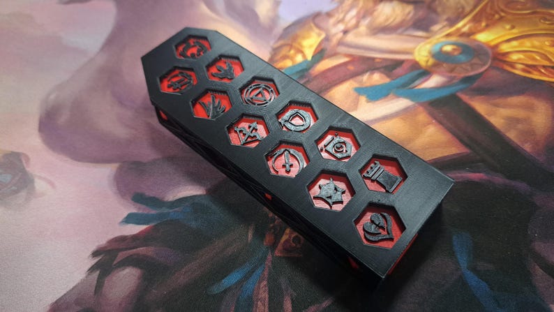 MTG Keyword Ability Tokens Set: 60 Hexagonal Game Counters With Case - Etsy