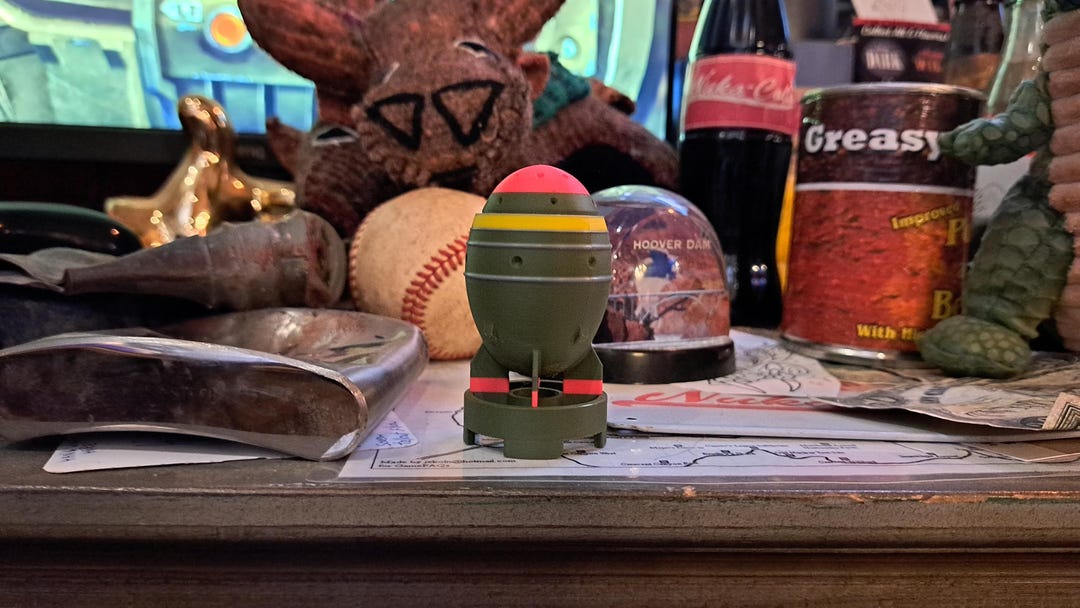 Mini Nuke – Fallout-inspired Clickable Toy With Tactile Switch Tip - Etsy