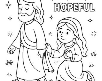 Ruth Coloring Page | Bible Hero Coloring Sheet for Girls | Christian ...