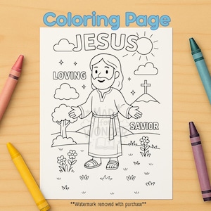 Jesus | Boys of the Bible Coloring Page – Printable Bible Character for ...