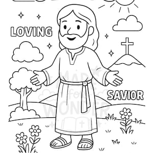 Jesus | Boys of the Bible Coloring Page – Printable Bible Character for ...