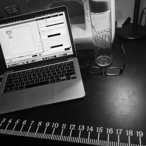 Desktop Ruler Measuring Cut File Digital Download Vinyl Decal SVG PNG ...