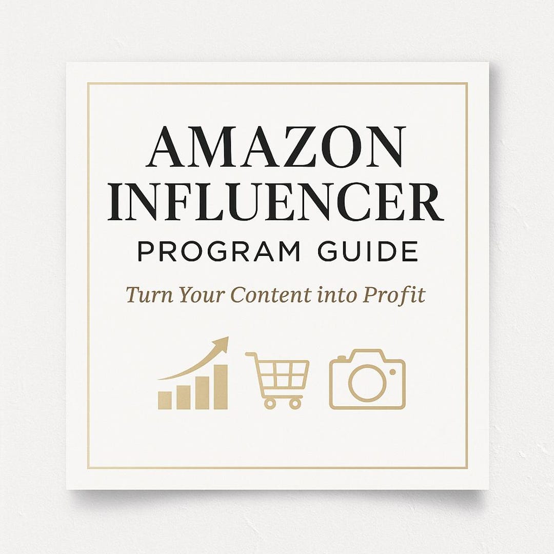 Amazon Influencer Guide, Step-by-step Ebook to Earn Money - Etsy