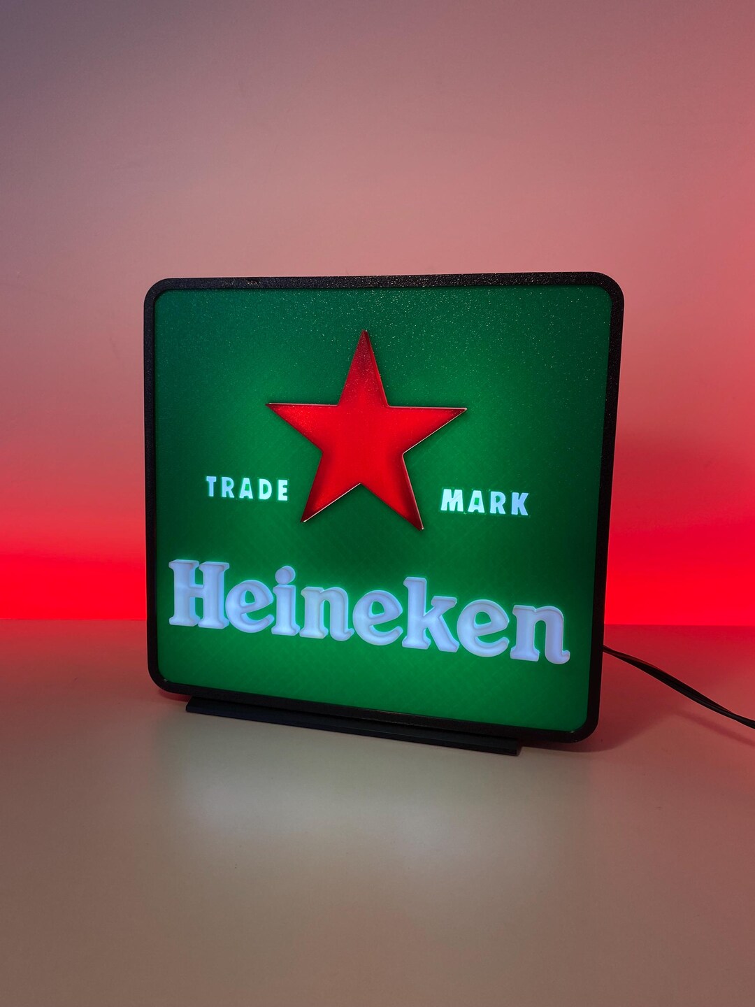 Beer Sign Light: 3D Printed LED Bar Decor - Etsy Canada