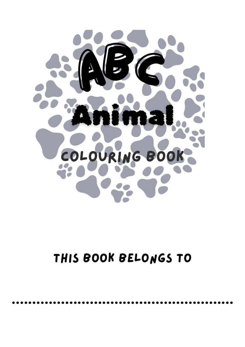 Printable Animal Alphabet Colouring Book A–Z | Fun ABC Learning for ...