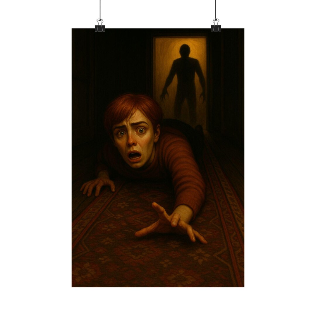 Crawling in Terror , Horror Art Print by Luther J. Knox - Etsy