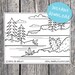PRINTABLE | Single PDF | Forest Coloring Page - Etsy