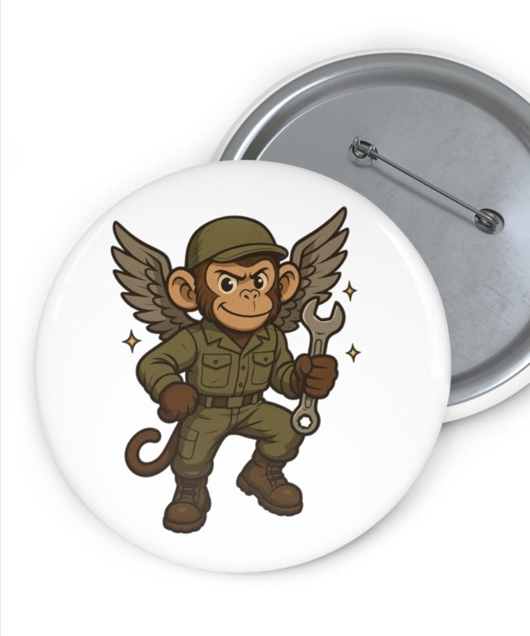 Winged Grease Monkey Pin - Etsy