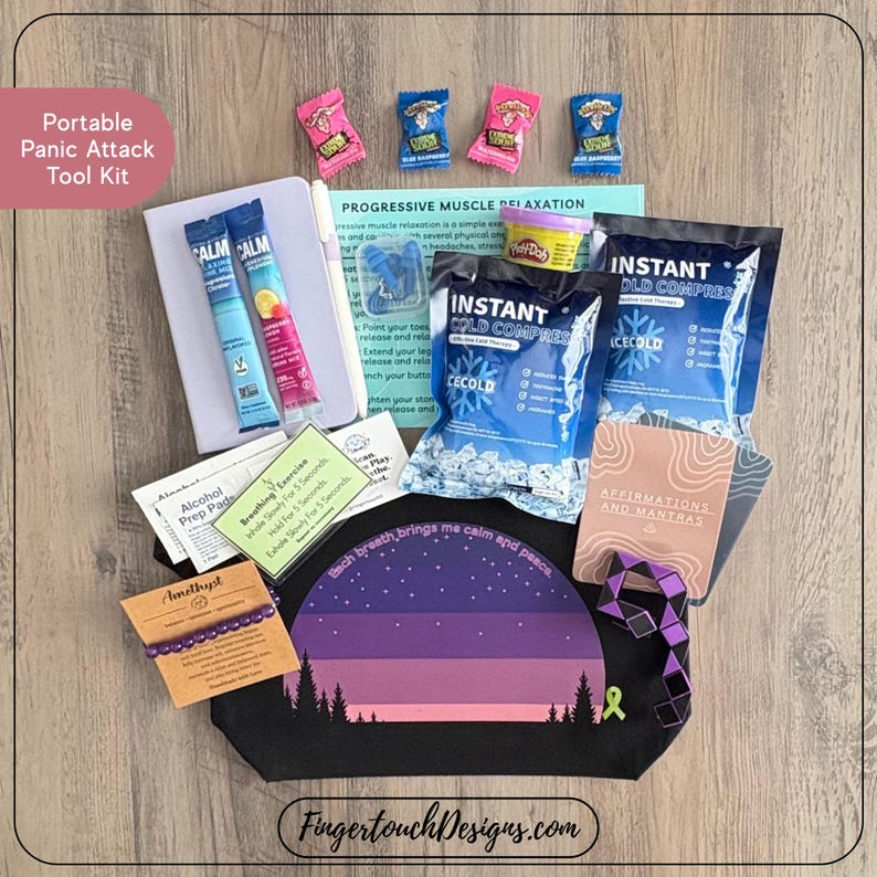Portable Panic Attack Tool Kit: Anxiety Tools - Etsy