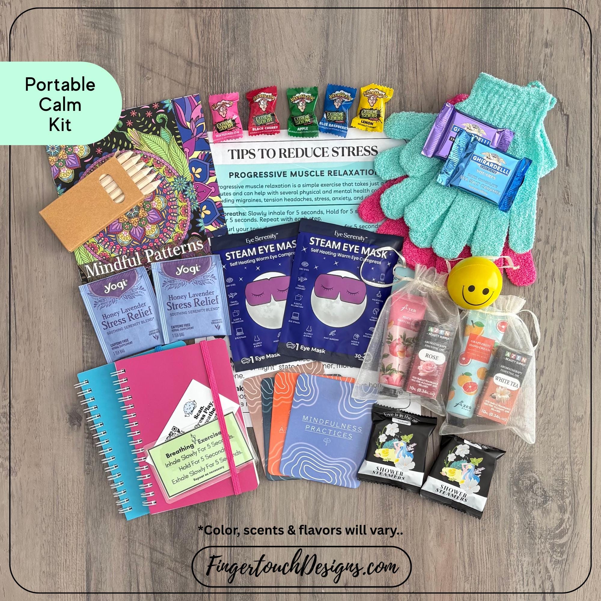 Portable Calm Kit | Stress Relief Self Care Bag | Relaxation Gift - Etsy
