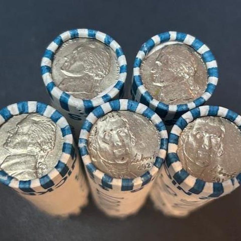Jefferson Nickel Roll: Bank Sealed, Possible Buffalo/shield Nickels - Etsy