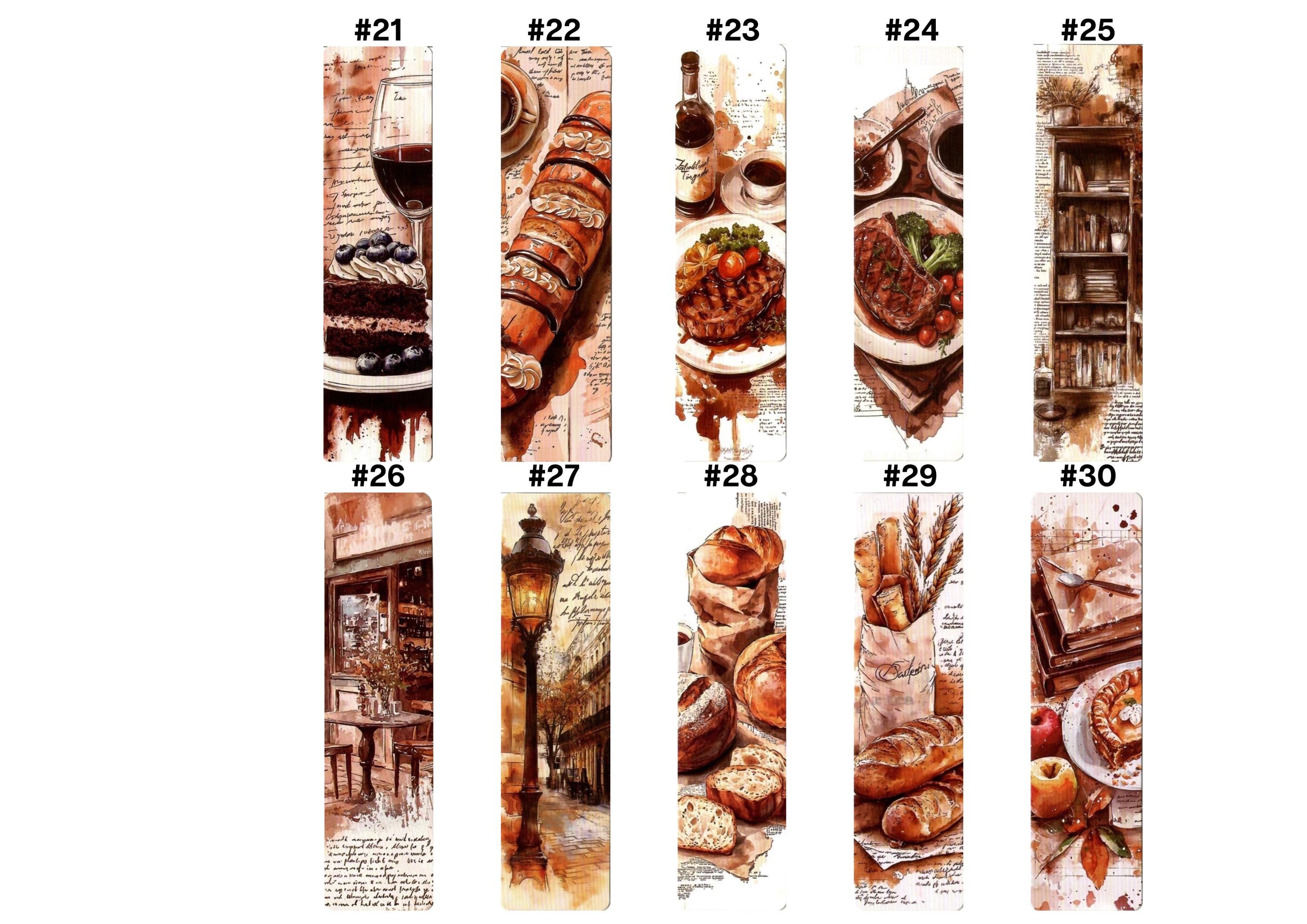 Cafe & Dessert Bookmarks – Food and Coffee Illustration Bookmark ...