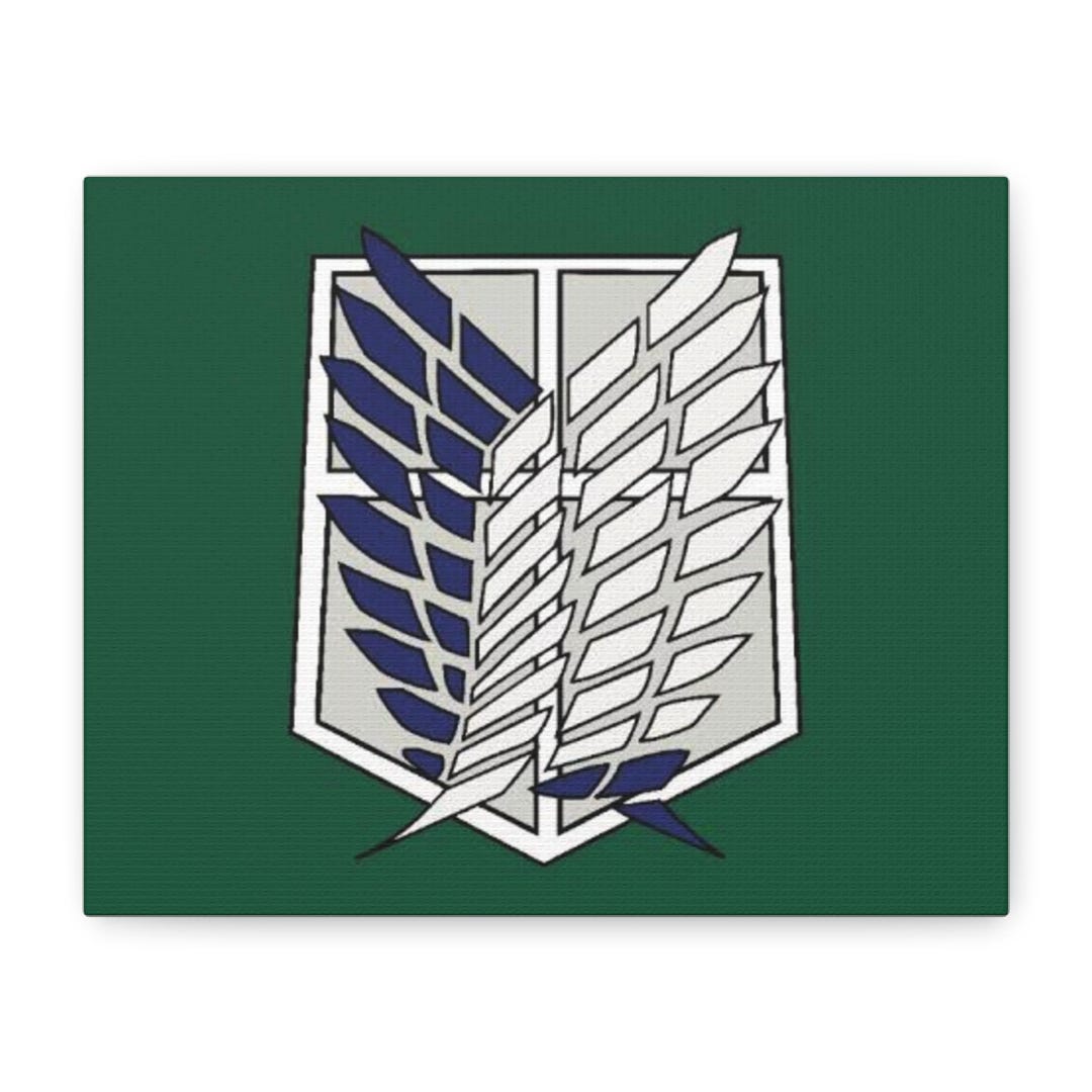 Canvas Wall Art, Attack on Titan Design, Home Decor, Anime Art, Gift ...