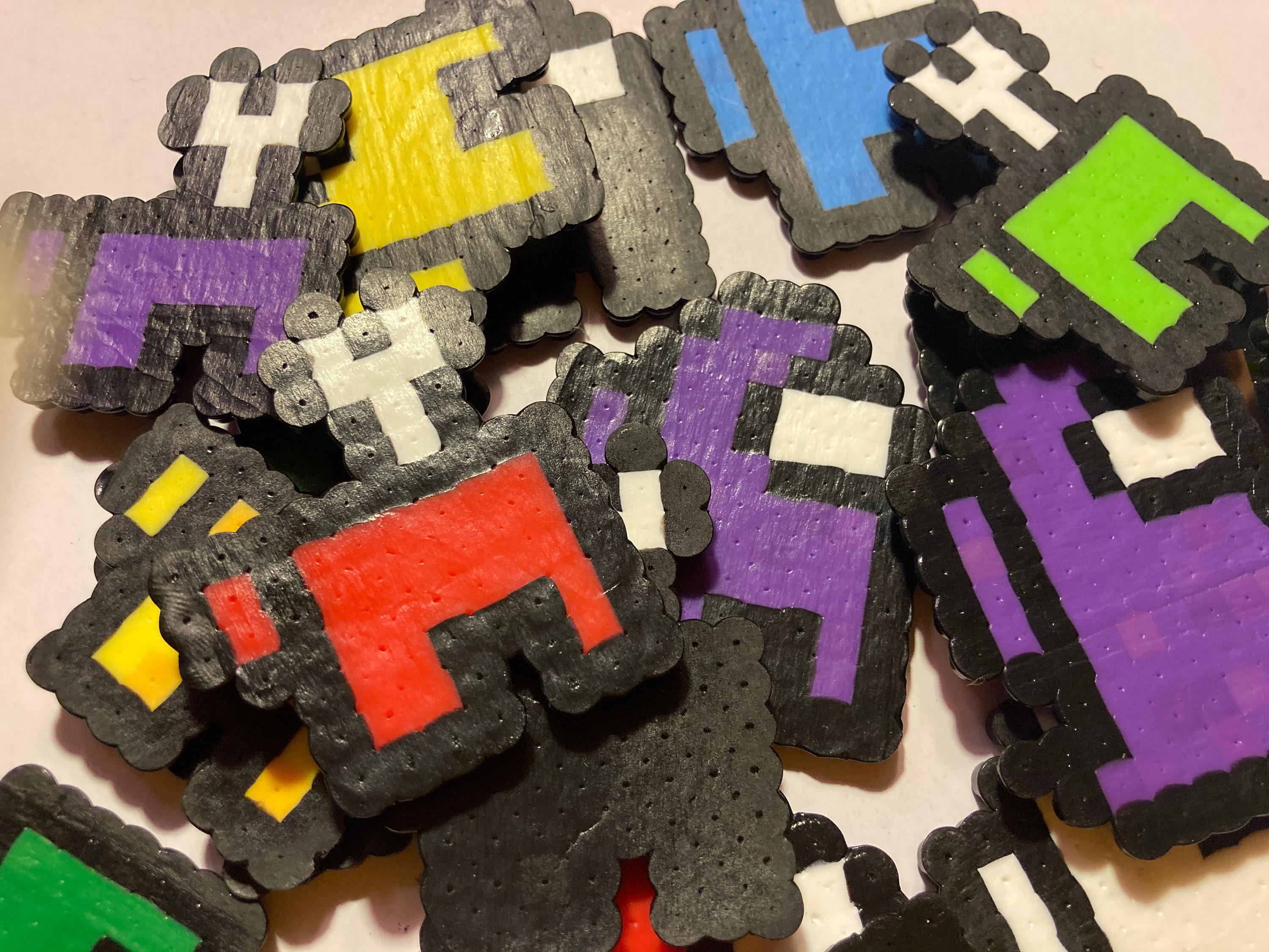 Entre Nosotros-Custom Color-Framed Shadow Box Perler Bead Art - Etsy España