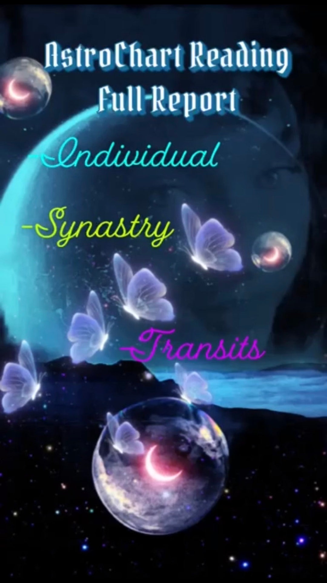 Custom Astrological Birth Reading Chart Full Report 1on1 Q&A Video Chat ...