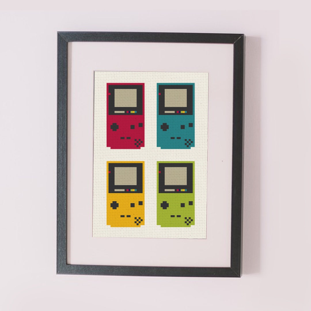 PATTERN | Game Boy Color Pop Cart Counted Cross Stitch Pattern - Etsy