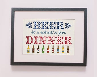 Beer Cross Stitch Pattern - Etsy