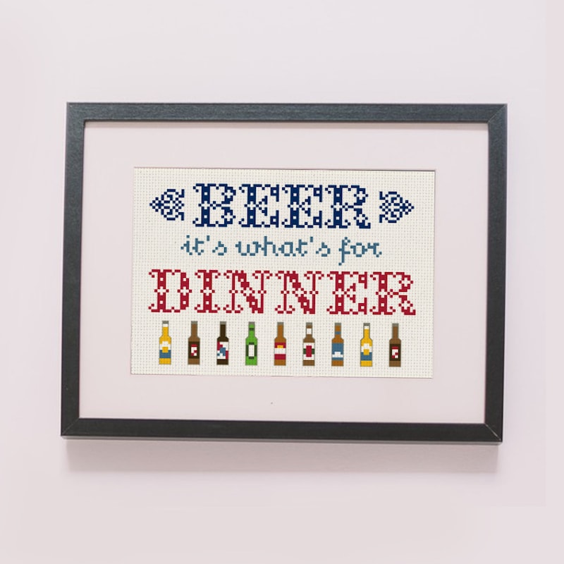 Beer Cross Stitch - Etsy