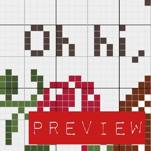 PATTERN | Oh, Hi Mark Counted Cross Stitch Pattern - Etsy