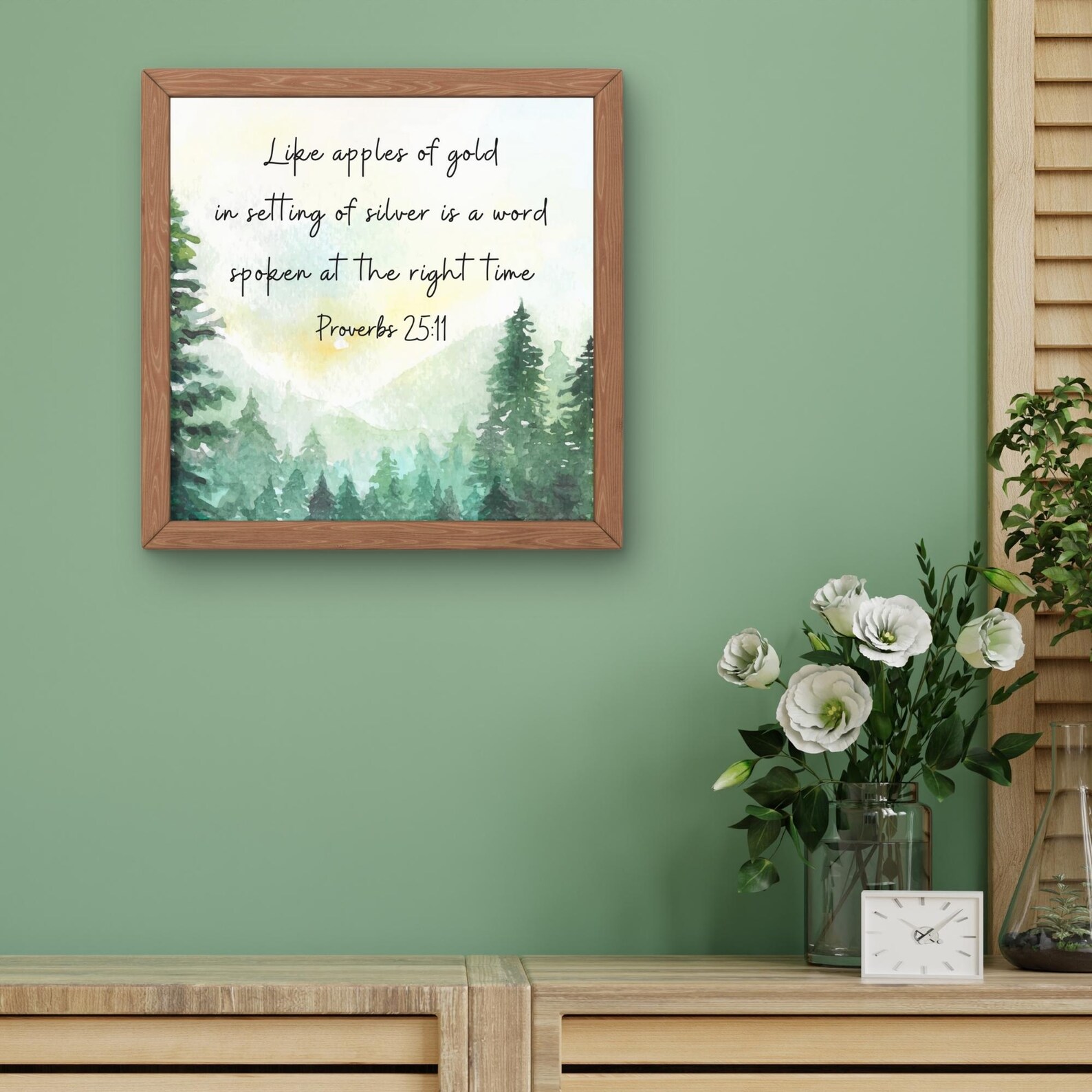 Apples of Gold Bible Verse Wall Art | Proverbs 25:11 Printable ...