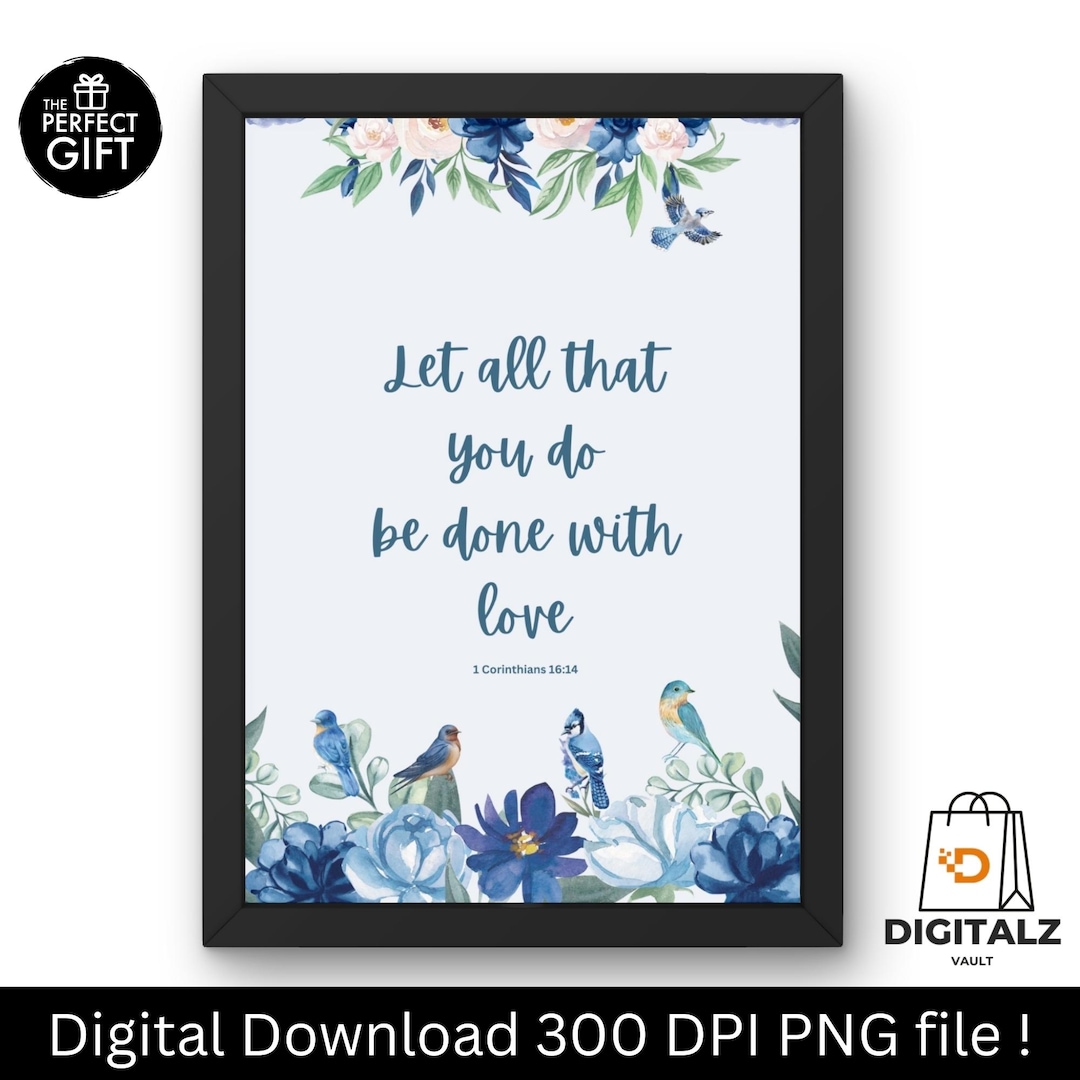Inspirational Bible Verse Wall Art | Christian Printable Scripture ...