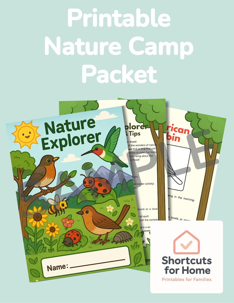 Nature Explorer Printable Packet – Backyard Animal Activities for Kids ...