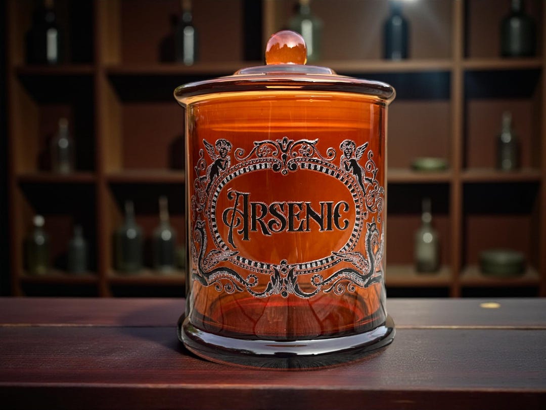 Arsenic Large Glass Apothecary Jar - Etsy UK