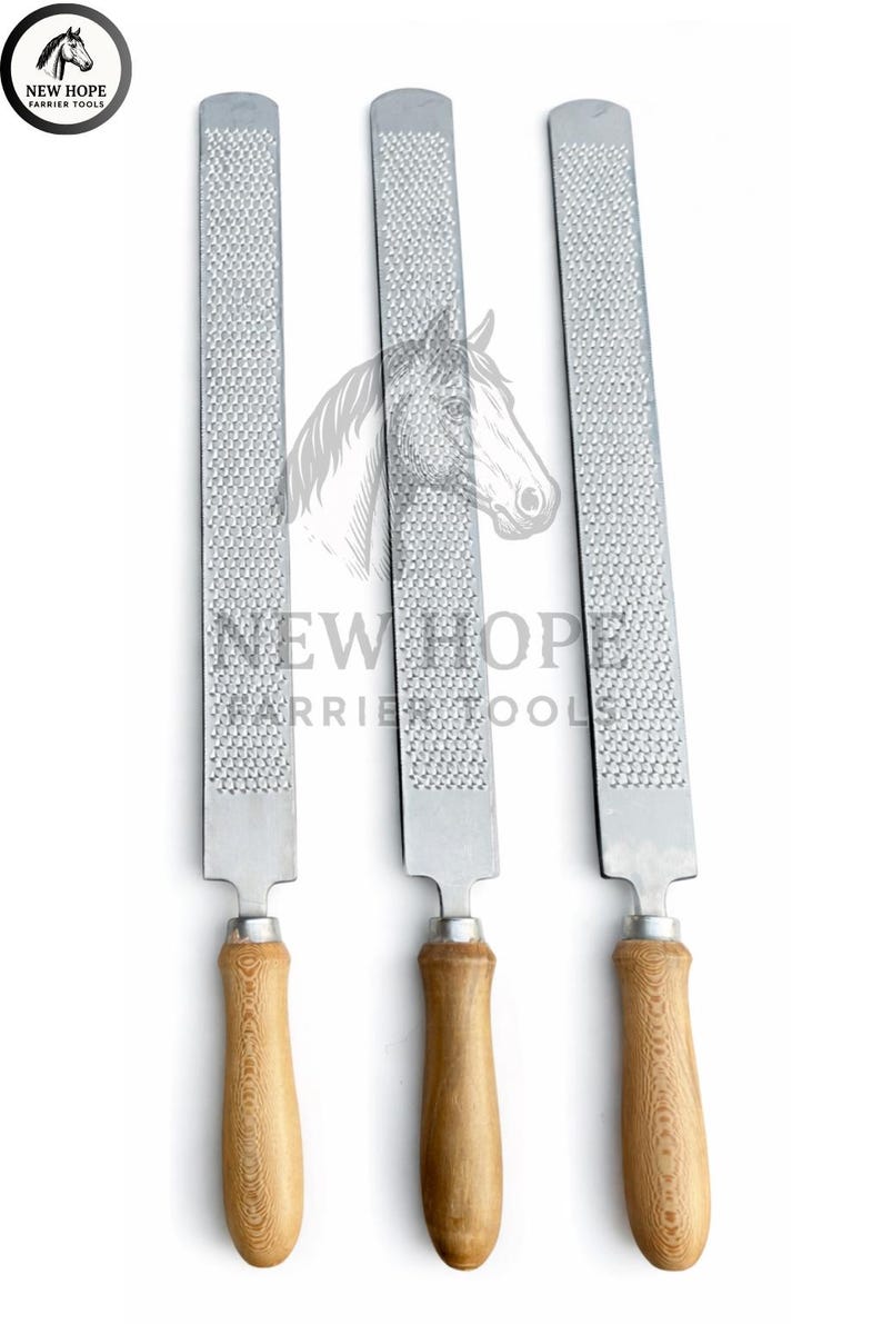Handmade Farrier Rasp With Wooden Handles Professional Horse Hoof Tools ...