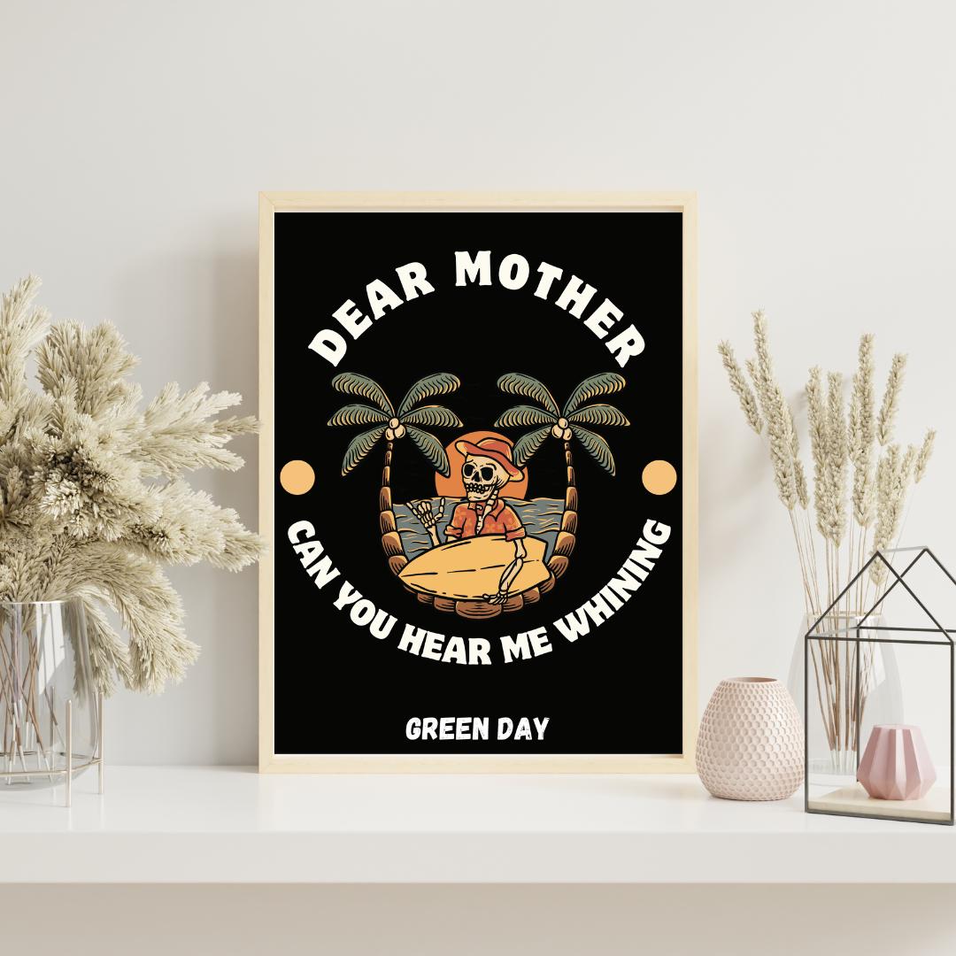 Green Day Poster, American Idiot Poster, Pop Punk Rock Band Wall Art ...