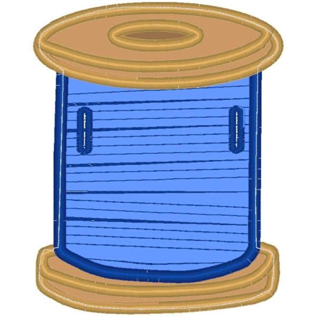 Spool of Thread Banner Machine Embroidery Design - 3 Sizes - Instant ...