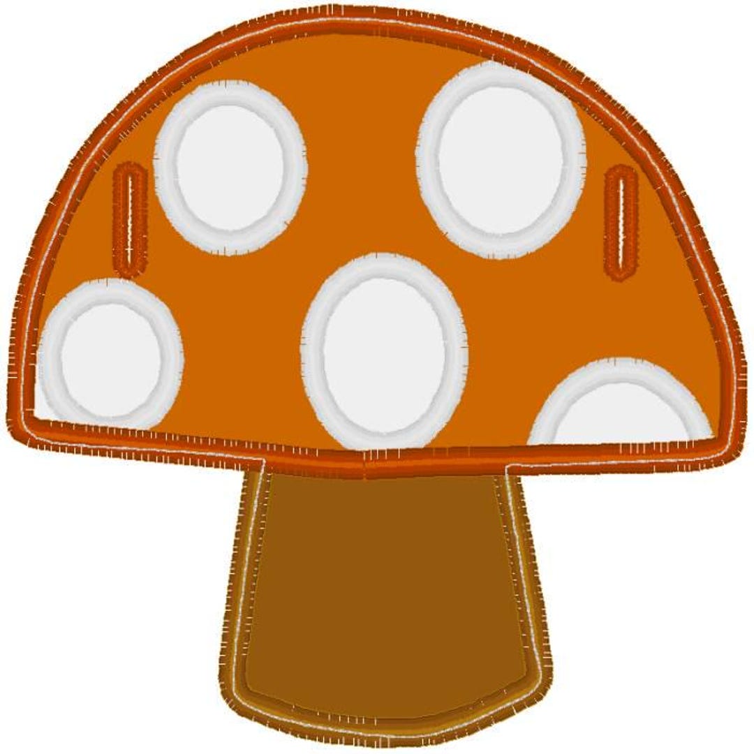 Mushroom Banner Machine Embroidery Design - 3 Sizes - Instant Download ...