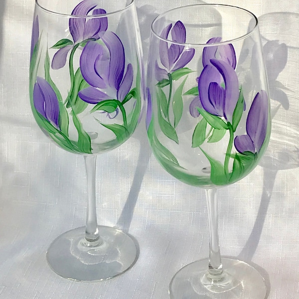 Spring Wine Glasses - Etsy