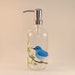 Hand Painted Soap Bottle With Western Bluebird, Soap Bottle With Bird ...