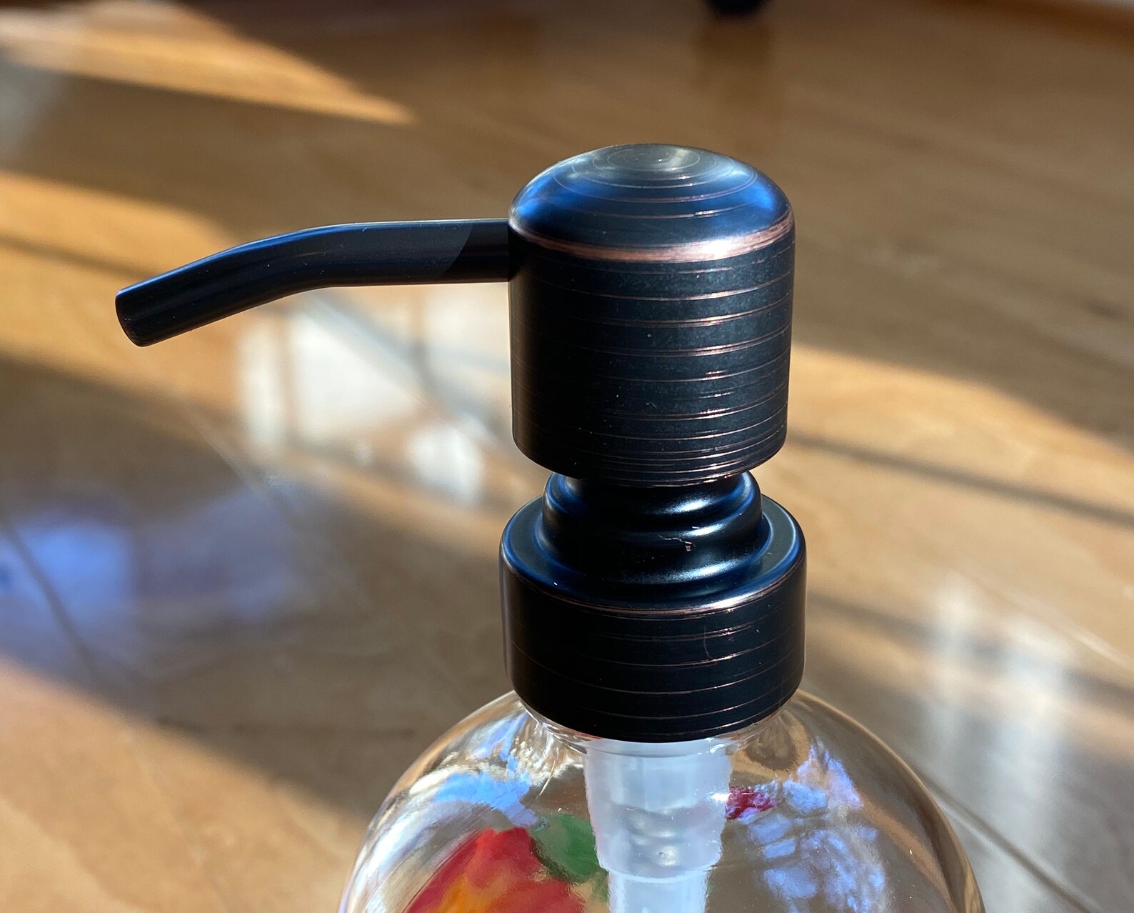 Hand Painted Soap Dispenser With Flowers Floral Handpainted - Etsy