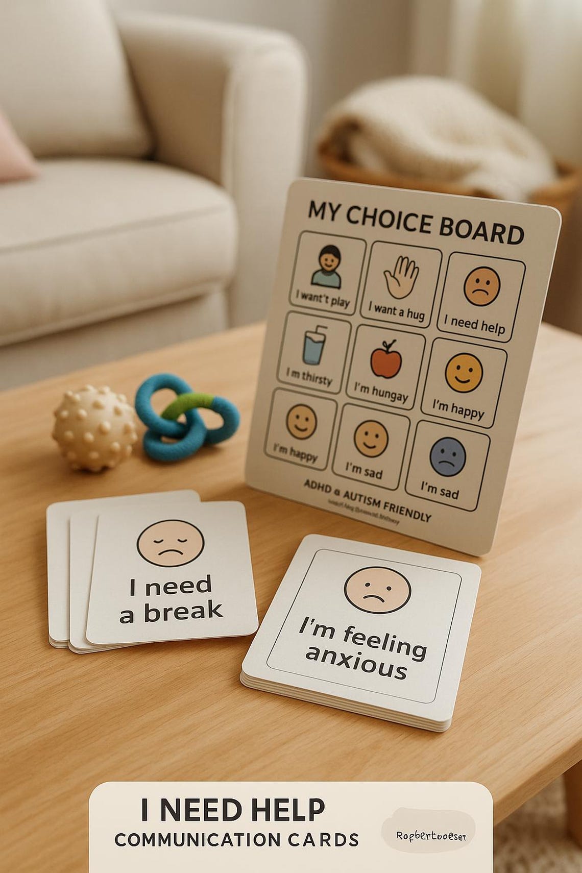 I Need Help Communication Cards for Kids | Autism & ADHD Printable ...