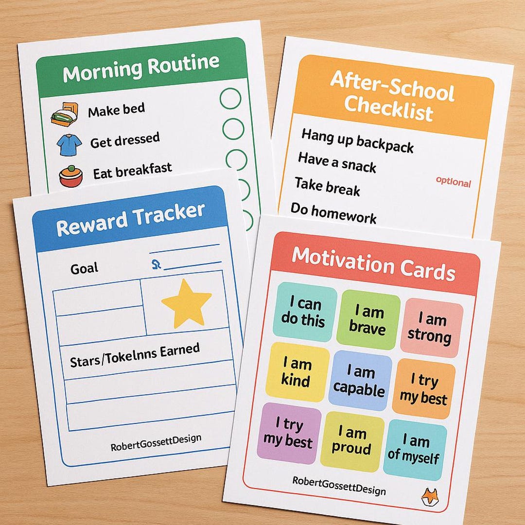 ADHD Back-to-school Focus Kit (autism Friendly) – Morning & After ...