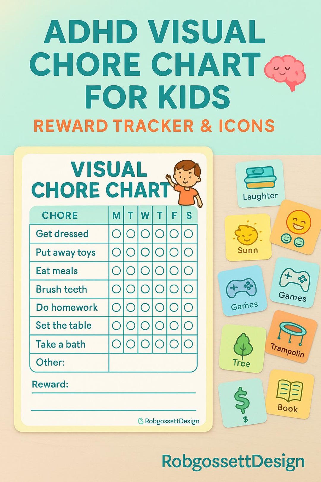 ADHD Morning & Night Routine Charts for Kids – Printable Visual ...