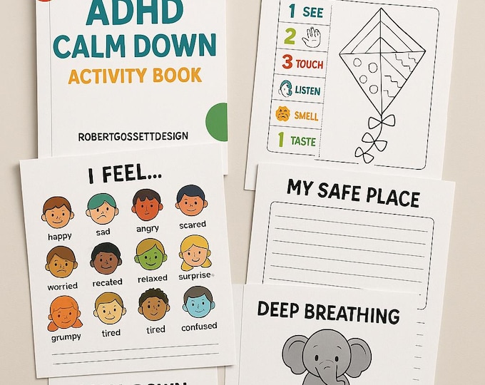 Calm Down Hand Printable: ADHD Kids, Therapy Tool (PDF) - Etsy Canada
