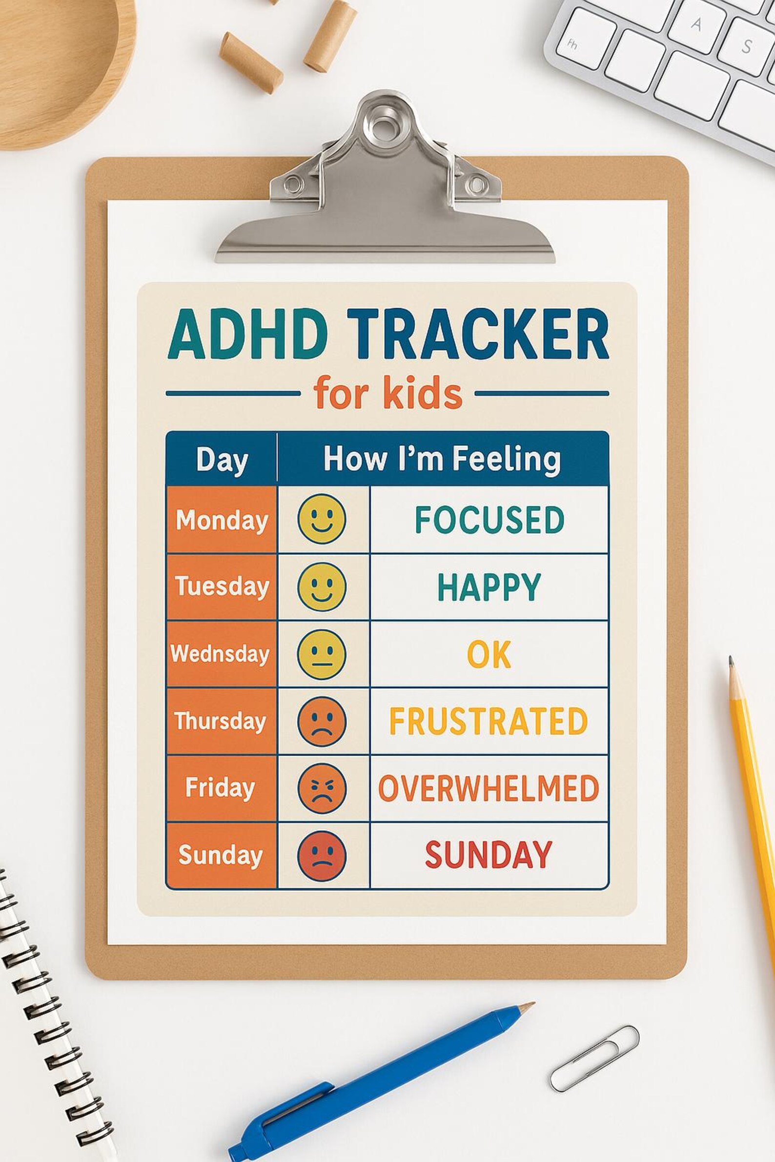 ADHD Calm Corner Kit: Emotion Chart & Coping Strategies (printable PDF ...