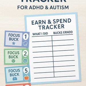Printable Reward Bucks for Kids | ADHD & Autism Positive Reinforcement ...